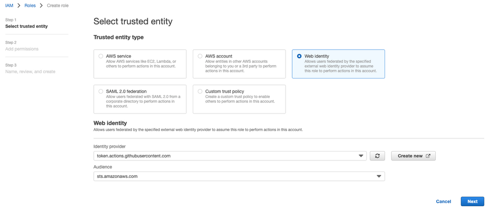 Step by Step guide to use Github OIDC (with screenshots)